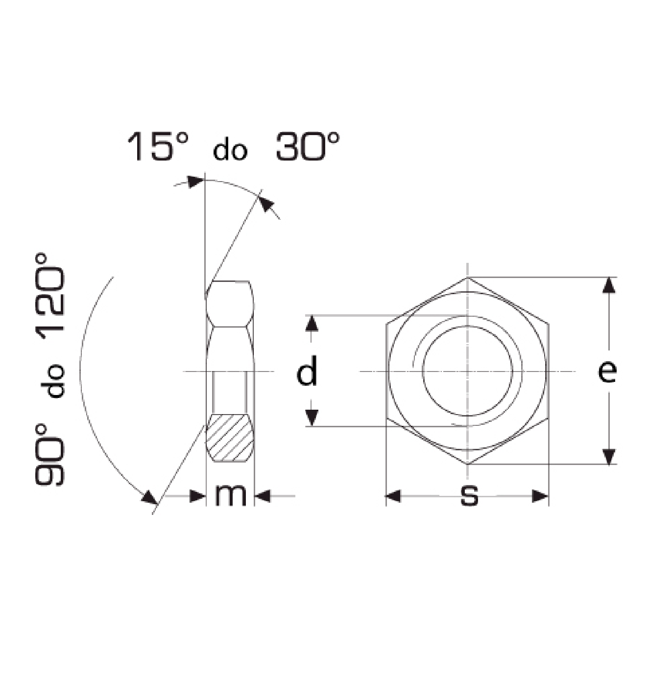 Hexagon Thin Nuts,Fine Pitch – DIN 439B/ISO 8675 – Srishaa Machined ...